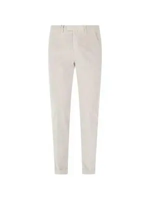 BRIGLIA 1949 Corduroy Turn-up Trousers - Neutrals