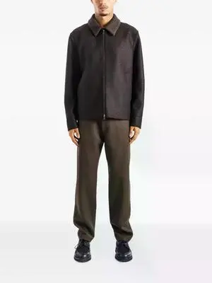 Harris Wharf London Golf Bouclé-collar Pressed-wool Jacket