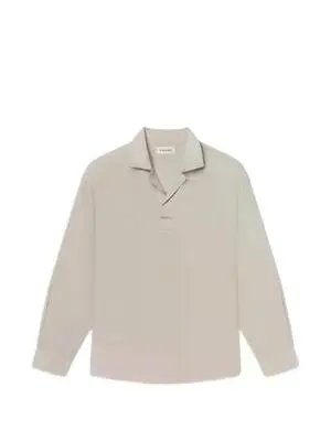 FRAME Long-sleeve Polo Shirt - Neutrals