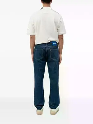 Hugo Jonah Logo-patch Straight-leg Jeans