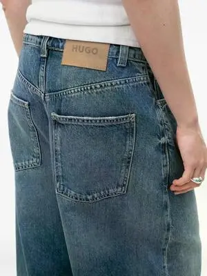 Hugo Logo-patch Wide-leg Jeans