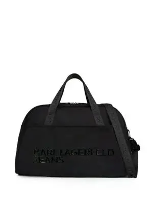 Karl Lagerfeld Logo-strap Holdalls - Black