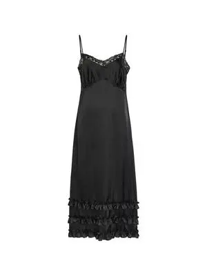 Simone Rocha Lace-trim Ruffled Midi Dress