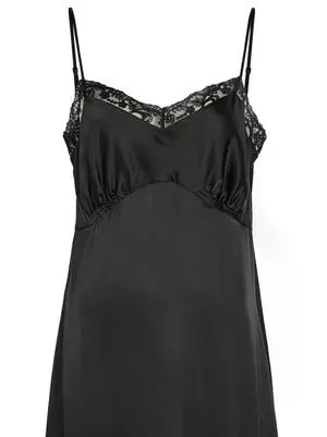 Simone Rocha Lace Trimmed Ruffled Midi Dress