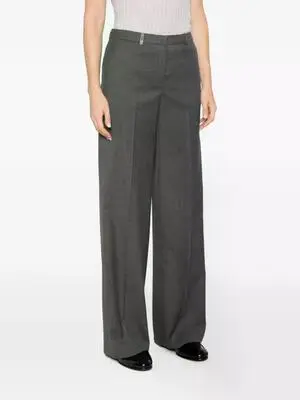 Peserico Pressed-crease Wool Trousers