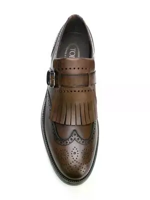 TOD'S Fringed Buckled Shoes