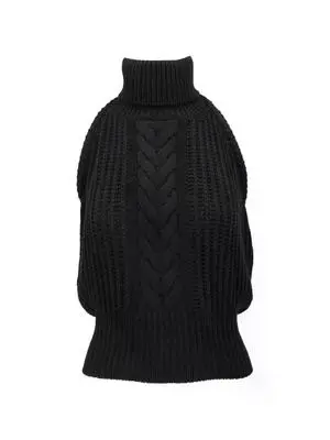 Isaia Cable-knit Roll-neck Sweater
