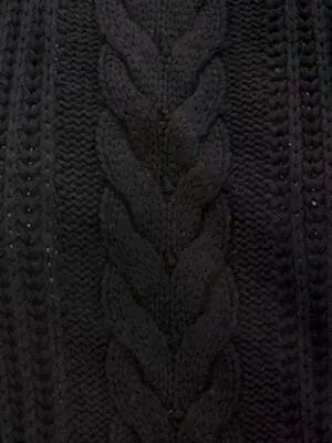 Isaia Cable Knit Roll-neck Sleeveless Sweater
