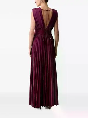 MORGAN Pleated Wrap-style Dress