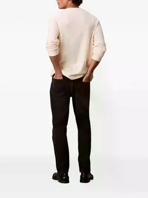Calvin Klein Logo-patch Straight-leg Jeans