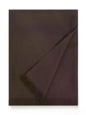 Eric Bompard Fringed Cashmere Scarf