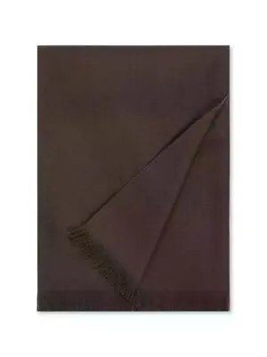 Eric Bompard Fringed Cashmere Scarf - Brown