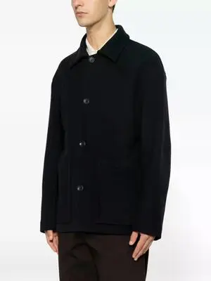 Sandro Button-fastening Wing-collar Jacket