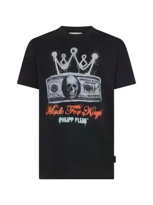 Philipp Plein Jersey T-shirt Crown Dollar