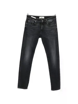 PT TORINO Faded-effect Slim-fit Jeans - Grey
