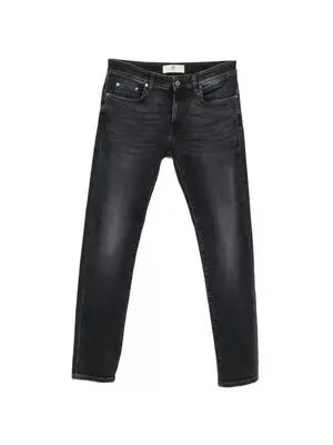 PT TORINO Faded-effect Slim-fit Jeans - Grey