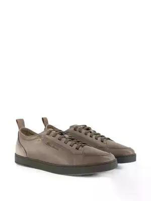 Santoni Logo-print Lace-up Sneakers
