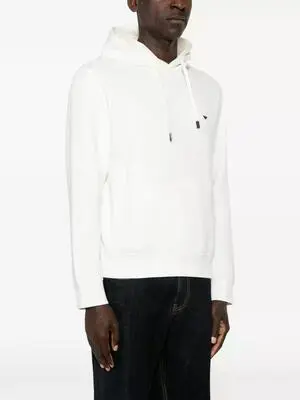 Emporio Armani Logo-patch Drawstring Hoodie