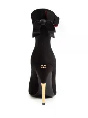 Valentino Garavani Fatale Suede Pumps 105mm - Black