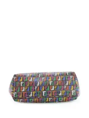 Fendi Roll Zucchino Coated Canvas Small Tote Bag