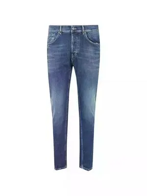 DONDUP Dian Faded Whiskered Jeans - Blue