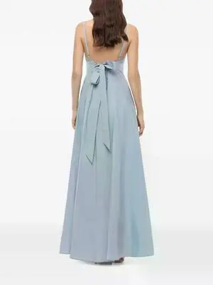 Pinko Wrap-style Side-slit Maxi Dress