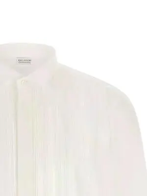 Pal Zileri Pleated-bib Tuxedo Cotton Shirt