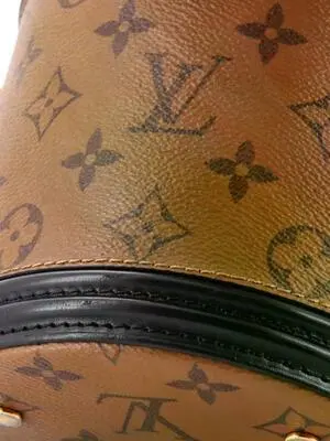 LOUIS VUITTON Cannes Handbag Reverse Monogram Canvas Satchel
