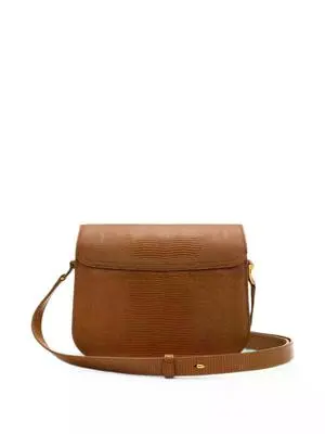 AMI Paris Lizard Embossed Cowhide Leather Paris Paris Bag
