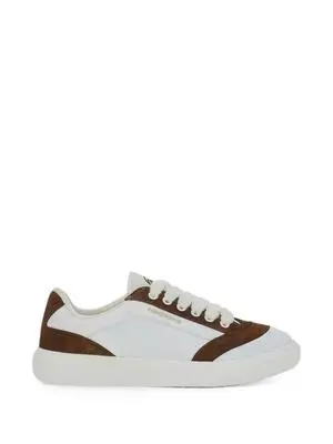 Casablanca Del Mar Suede-panelled Logo-print Sneakers - White