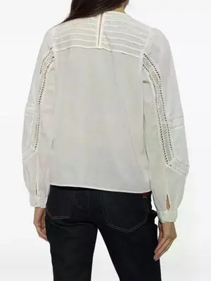 Ulla Johnson Marlowe Lace-trimmed Cotton Top - White