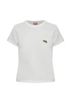 Kenzo Jumping Tiger-embroidered T-shirt - White