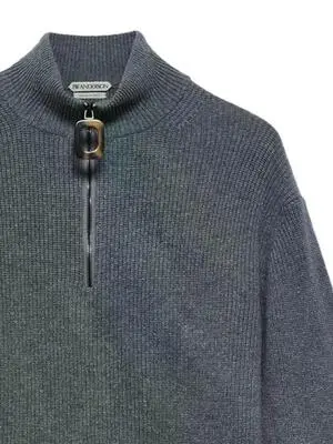 JW Anderson Half-zip Sweater - Grey