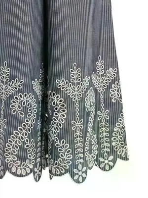 CHRISTY LYNN Carter Embroidered Wide-leg Trousers
