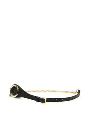 Patrizia Pepe Chain-detail Leather Belt - Gold