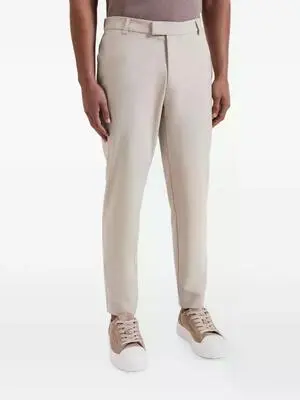 MAUVAIS Elasticated-waistband Tailored Trousers - Neutrals