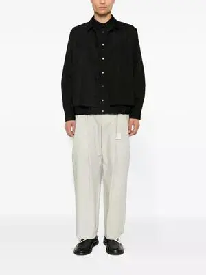Sacai Layered Long-sleeve Shirt - Black