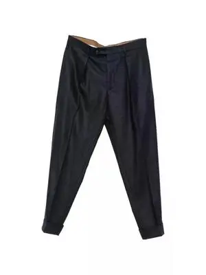 BERWICH Pleated Wool Trousers - Blue