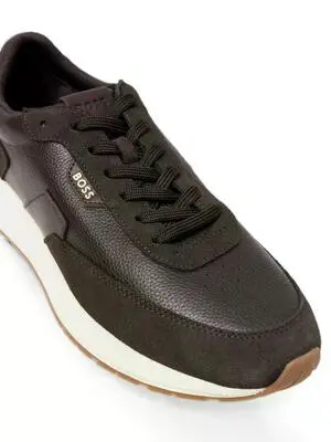 BOSS Logo-plaque Panelled Sneakers