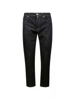 Incotex Logo-patch Jeans - Blue