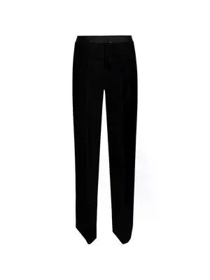 FORTE_FORTE Ribbed Velvet High-waisted Trousers