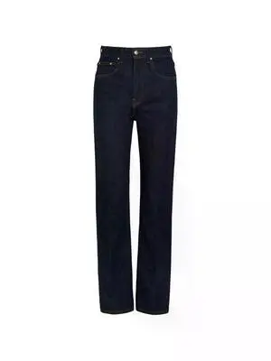 Ossou Contrast Stitch Straight-leg Jeans - Blue