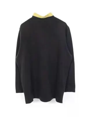 Hermès 2000s Silk-panel Long-sleeve Polo Shirt