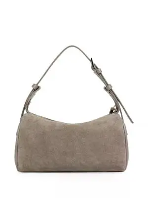 LANCASTER Small Suede-effect Adjustable-strap Shoulder Bag