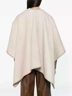 Max Mara Colomba Belted Blanket-stitch Poncho
