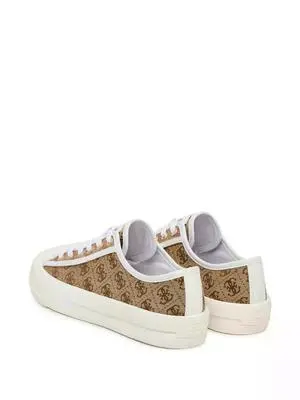 Guess Monogram-print Canvas Sneakers