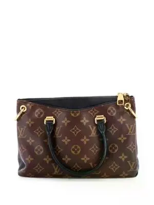 LOUIS VUITTON Pallas Tote Monogram Canvas With Leather Bb Shoulder Bag - Black