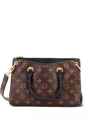 LOUIS VUITTON Pallas Tote Monogram Canvas With Leather Bb Shoulder Bag - Black