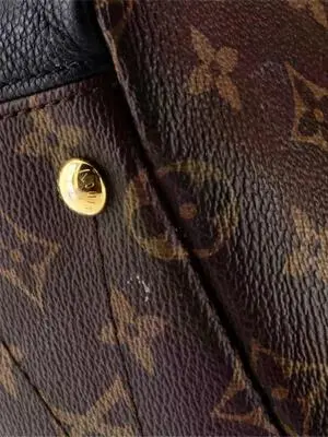 LOUIS VUITTON Pallas Tote Monogram Canvas With Leather Bb Shoulder Bag - Black