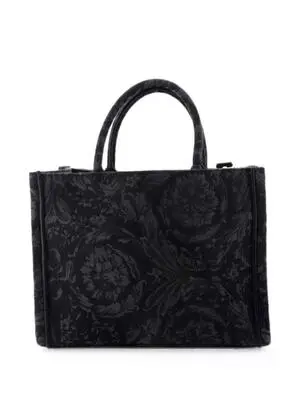 Versace Athena Convertible Barocco Jacquard Small Tote Bag